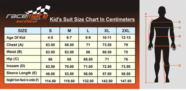 Kids Youth Karting Race Suits