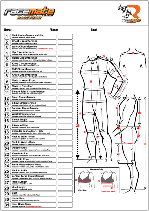Custom made kart suit