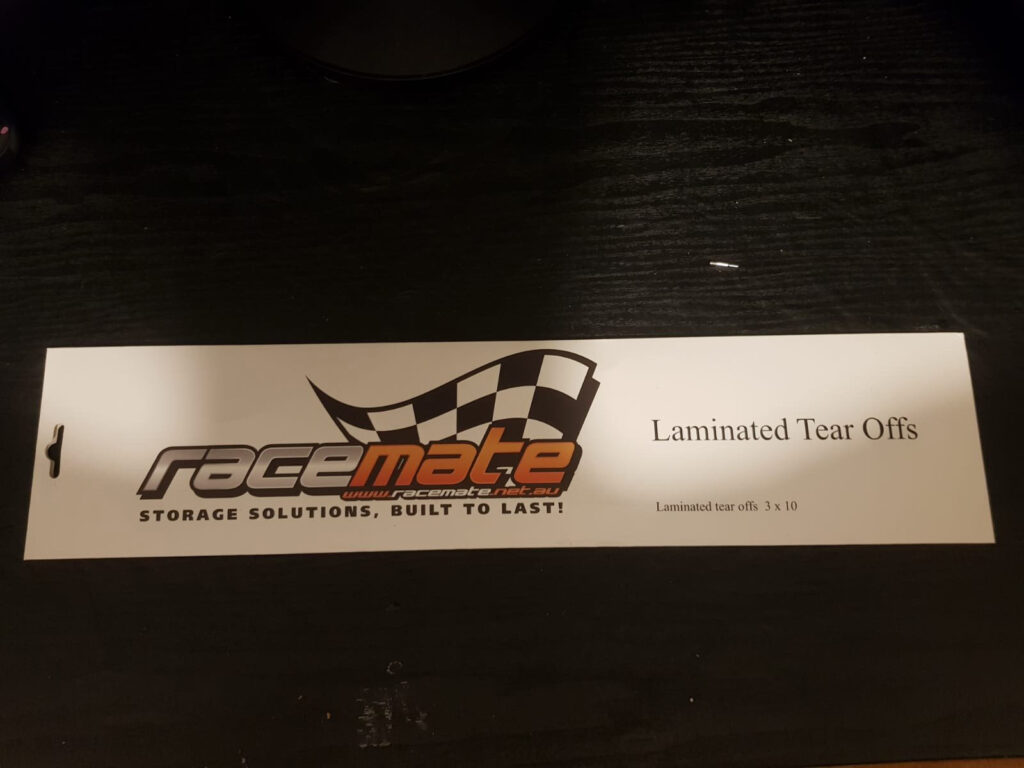 Speedway laminated Tear offs